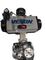 China Pneumatic Jacketed Ball Valve 150-600# 1/2-24 Inch DN15-DN600 for Steam Sulphur Applications for sale