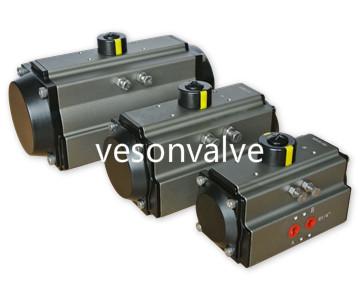 China Double Acting Pneumatic Rack and Pinion Actuator 316SS 304SS Marine 2-8bar for sale