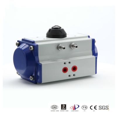 China ISO5211/DIN3337 Standard Pneumatic Rack and Pinion Actuator 0.25-0.8 MPa Air Pressure 90° Rotation for sale
