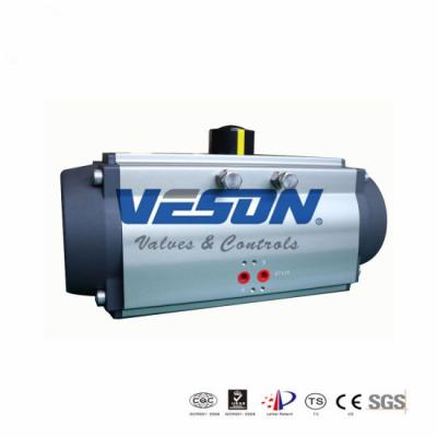 China 90° Double Acting Pneumatic Actuator AT-DA83 with 0.25-0.8 MPa Pressure Range and ISO5211 Compliance for sale