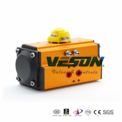 China Durable Pneumatic Rotary Valve Actuator 0.25-0.8 MPa Rack and Pinion Design for Industrial Automation for sale