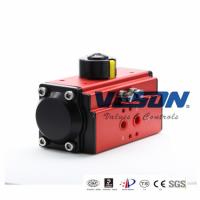 China ISO5211 Pneumatic Rack and Pinion Actuator with 0.25-0.8 MPa Pressure Range and 90° Rotation for sale