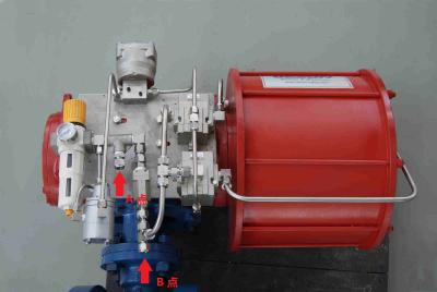 China Scotch Yoke Pneumatic Actuator Nodular Cast Iron CE Approved with 789-112378 Nm Torque Range for sale