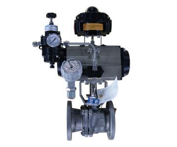 China 3 Position Pneumatic Drive Rack And Pinion Actuator Air Supply 4 - 8 Bar for sale