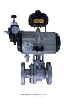 China 316 Stainless Steel Full Port Pneumatic Ball Valve 2 Inch Flanged ANSI 150 for sale