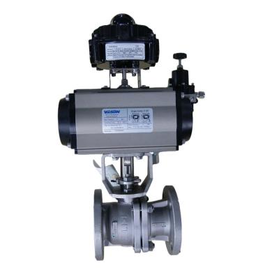 China 316 Stainless Steel Full Port Pneumatic Ball Valve ISO5211 150 PSI for Industrial Use for sale