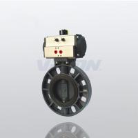 China PVC-U PP-H FRPP Pneumatic Butterfly Valve 2.5