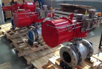 China Trunnion Mounted Motorized Valve Actuator with Scotch Yoke Mechanism - Spring Return Pneumatic Torque 789-170261 Nm, 3-6 BAR Pressure Range for sale