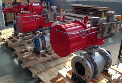 China Trunnion Mounted Motorized Valve Actuator with Scotch Yoke Mechanism - Spring Return Pneumatic Torque 789-170261 Nm, 3-6 BAR Pressure Range for sale
