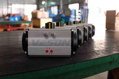 China Stainless Steel Pneumatic Rack And Pinion Actuator for Quarter Turn Function for sale