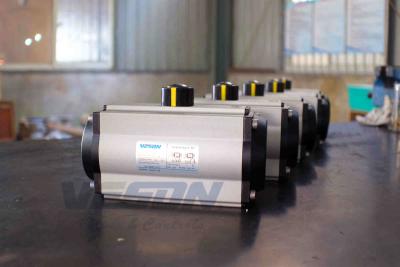 China NAUMR Double Acting Rack & Pinion Pneumatic Actuator 0.25-0.8 MPa for Dampers with 90° Rotation for sale