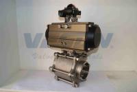 China 3 Piece Electric Operated Ball Valve - Stainless Steel 1/4