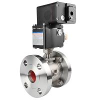 China Electric Actuated Ball Valve 3-PC Clamp Type ISO5211 1000WOG 1/4 to 4 Inch for sale