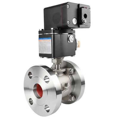 China Electric Actuated Ball Valve 3-PC Clamp Type ISO5211 1000WOG 1/4 to 4 Inch for sale