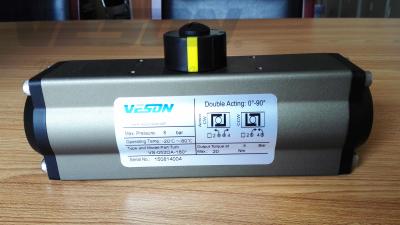 China Aluminum Alloy 3-Position Pneumatic Actuator with 90° Rotation and 180° Pivoting Angle for Valve Control for sale