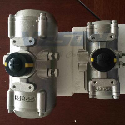 China Marine Pneumatic Quarter Turn Valve Actuator 0.8MPa Hard Anodizing Rack and Pinion for sale