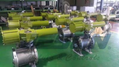 China Scotch Yoke Pneumatic Actuator Spring Return Type Aluminium Alloy for ESD Valves - SIL ANSI DIN Compliant Safety Systems for sale