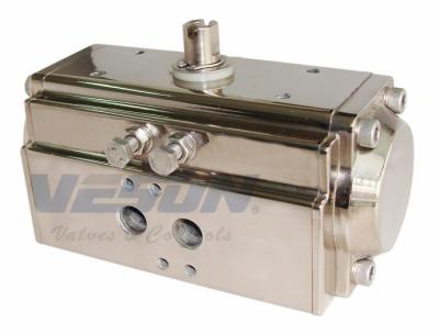 China Nickel Plated Quarter Turn Pneumatic Actuator - 9Nm to 4620Nm Torque Range, ISO5211 Compliant for sale