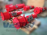 China Double Acting Scotch Yoke Pneumatic Actuator for Waste Water Treatment - Nodular Cast Iron, CE Certified, IP66/IP67M Rated for sale