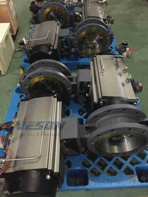 China Pneumatic Actuated Double Flange Wafer Butterfly Valve 3-48 Inch Size Range with PN 10/16 Pressure Rating for sale