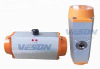 China Aluminum Alloy Rack and Pinion Pneumatic Actuator Double Acting 90 Degree Rotation 0.25-0.8 Mpa for sale