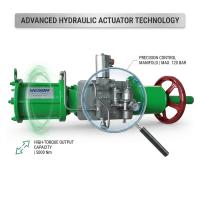 China Spring Return Pneumatic Quarter Turn Actuator Rack Pinion Design ISO5211 Certified for Valve Automation for sale