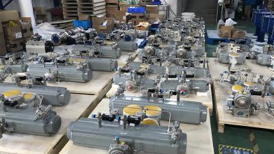 China 0.1-0.5 Seconds Response Time 3 Position Pneumatic Actuator with 10-500 Nm Torque Range and NAMUR Standard Mounting for sale
