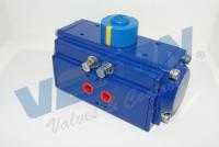 China Epoxy Coated Pneumatic Rack and Pinion Actuator 90 Degree for Ball Butterfly Valve for sale