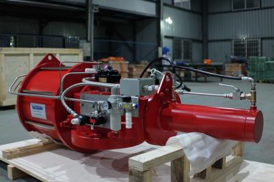 China Spring Return Scotch Yoke Pneumatic Actuator Nodular Cast Iron 3-6 BAR ISO9001:2015 CE Certified for sale