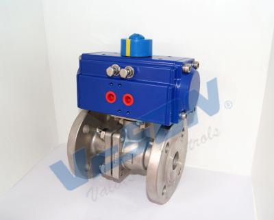 China Water Media Pneumatic On/Off Ball Valve DN25-DN500 with Limit Switch and ISO Certification for Industrial Pipeline Systems for sale