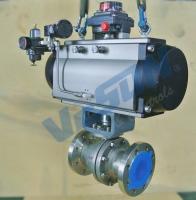 China DN25-DN500 Emergency Shut Down Valve Pneumatic Two Way Flange Valve with PN10-PN100 Pressure Rating for sale