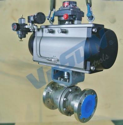 China DN25-DN500 Emergency Shut Down Valve Pneumatic Two Way Flange Valve with PN10-PN100 Pressure Rating for sale