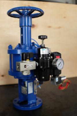 China High Speed Pneumatic Gate Valve Actuator Single/Double Acting Carbon Steel Linear Actuator for Rising Stem Valves for sale