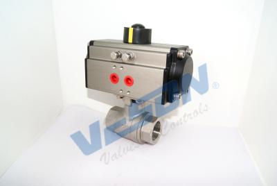 China Aluminum Alloy Pneumatic Ball Valve with Flanged Connection 0.25-0.8 Mpa Pressure Range for Industrial Air Systems for sale