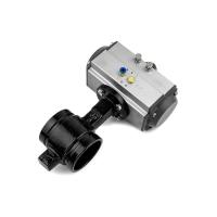 China Scotch Yoke Pneumatic Actuator Aluminum Alloy 90 Degree Rotation ISO5211 DIN3337 for sale