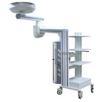 China Double Revolving Electrial Arm Medical Gas Pendant with Trolley For Anesthesia for sale