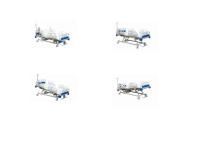 China Multifunction Electric Hospital Patient Bed , Hospital Bed With Mattress / Side Rails for sale