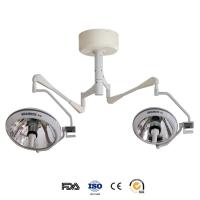 China Medical Exam Lamps Ceiling Mount Operating Light With 2 Halogen Bulbs 150000 Lux for sale