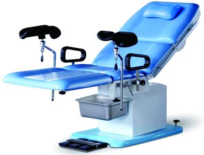 China Double Control Electric Operating Table , Adjustable Medical Delivery Table With Dirty Pot for sale