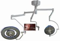 China Blue Color Dual Dome Ceiling Veterinary Surgery Lights , LED Operating Lamp 160000 LUX for sale