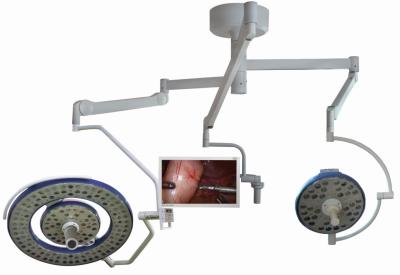 China Blue Color Dual Dome Ceiling Veterinary Surgery Lights , LED Operating Lamp 160000 LUX for sale