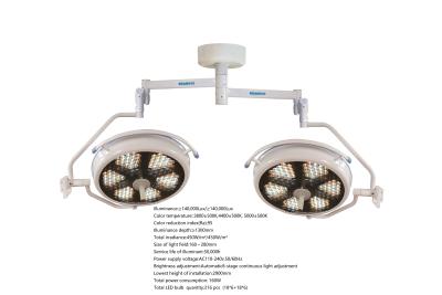 China Double Dome 140000 Lux LED Operating Room Lights With Adjustable Color Temperature for sale