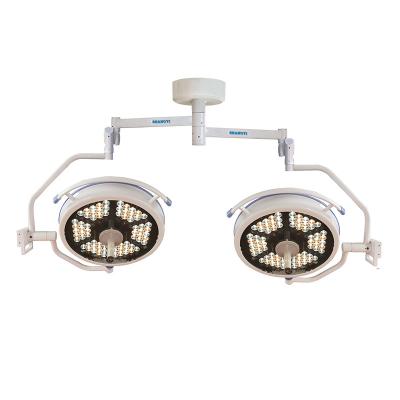 China Double Arm 500500 LED Ceiling Mounted Surgical Light 120000Lux For Clinics for sale