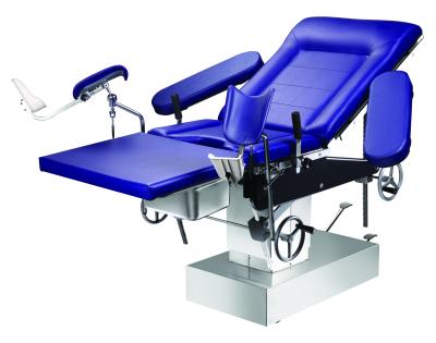 China Bule Mattress 304 Staineless Still Hydraulic Operation Table Medical Delivery Use Surgical Bed for sale
