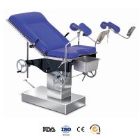China Alluminium Alloy Blue Mattress Labor Control Surgery Bed With Moavable Wheels for sale