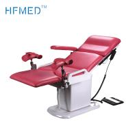 China Hydraulic Medical Delivery Table With Colorful Memory Mattress 1950mm Length for sale