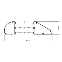 China Alluminum Alloy Bed Head Unit Customized Length / Width With One Year Warranty for sale