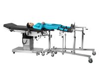 China 300mm Sliding Orthopedic Operating Table Electric Hand Control With Black Memory Foam for sale