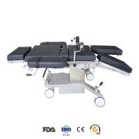 China Movable Manual Hydraulic Operation Table Surgical Hydraulic Examination Bed With Big Wheels for sale