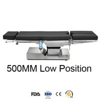 China Stainless Steel Electro Hydraulic Operating Table with 500mm Low Position Tabletop for sale